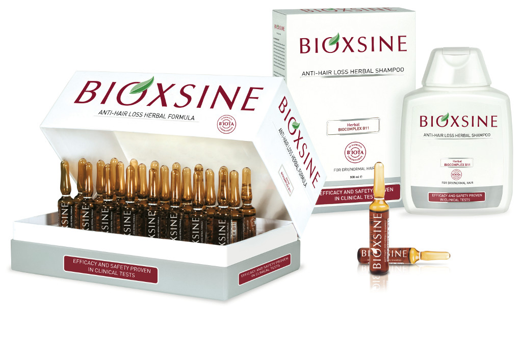 Bioxsine serum ziołowe przeciw wypadaniu włosów - 24 ampułki a 6 ml ...